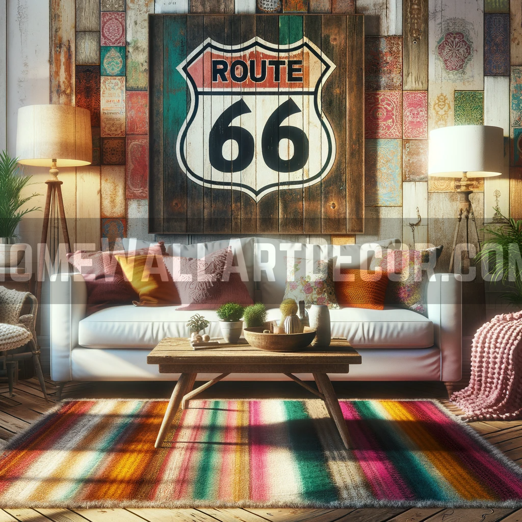 Get your Home Decor Kicks with Charming Route 66 Wall Art – Home Wall ...