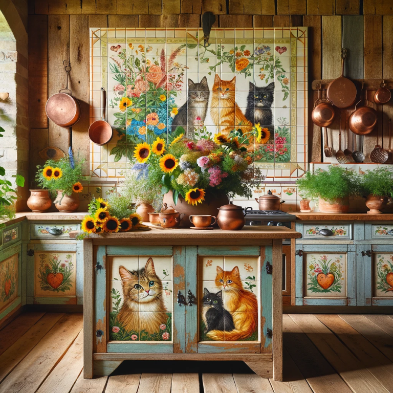 Playful, Cool and Spunky Cat Wall Decor - Home Wall Art Decor