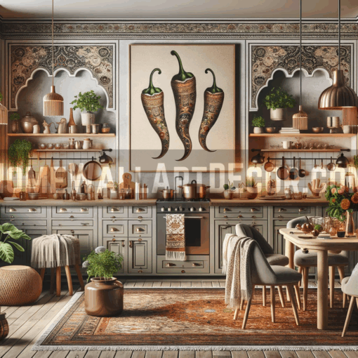 Funky and Cute Pepper Wall Art - Kitchen Wall Decorations - Home Wall ...