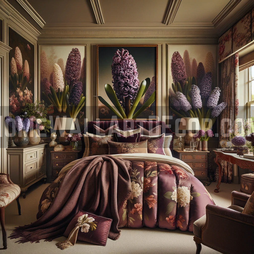 Captivating Hyacinth Wall Art: Dreamy Floral Wall Art - Home Wall Art Decor