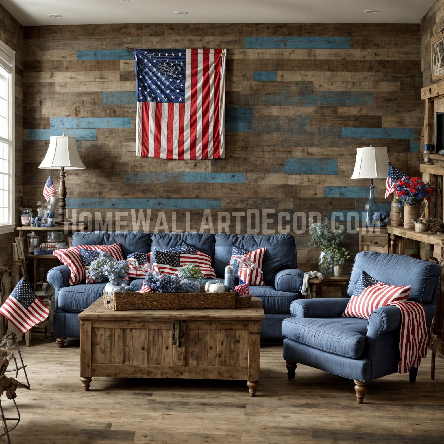 Cool and Trendy Patriotic Wall Art - Americana Interior Design - Home ...