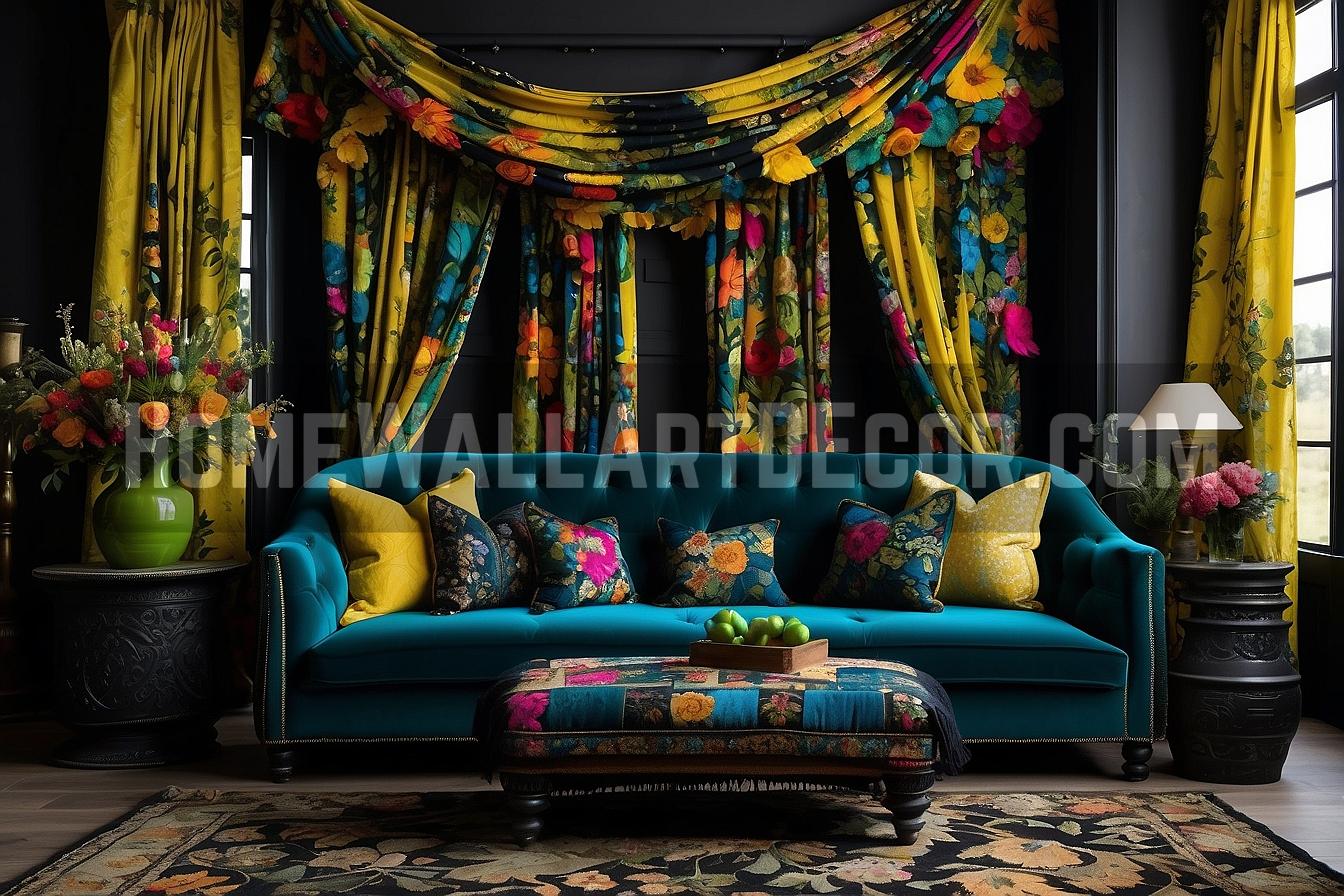 Nostalgic, and Eclectic Patchwork Wall Art - Home Wall Art Decor