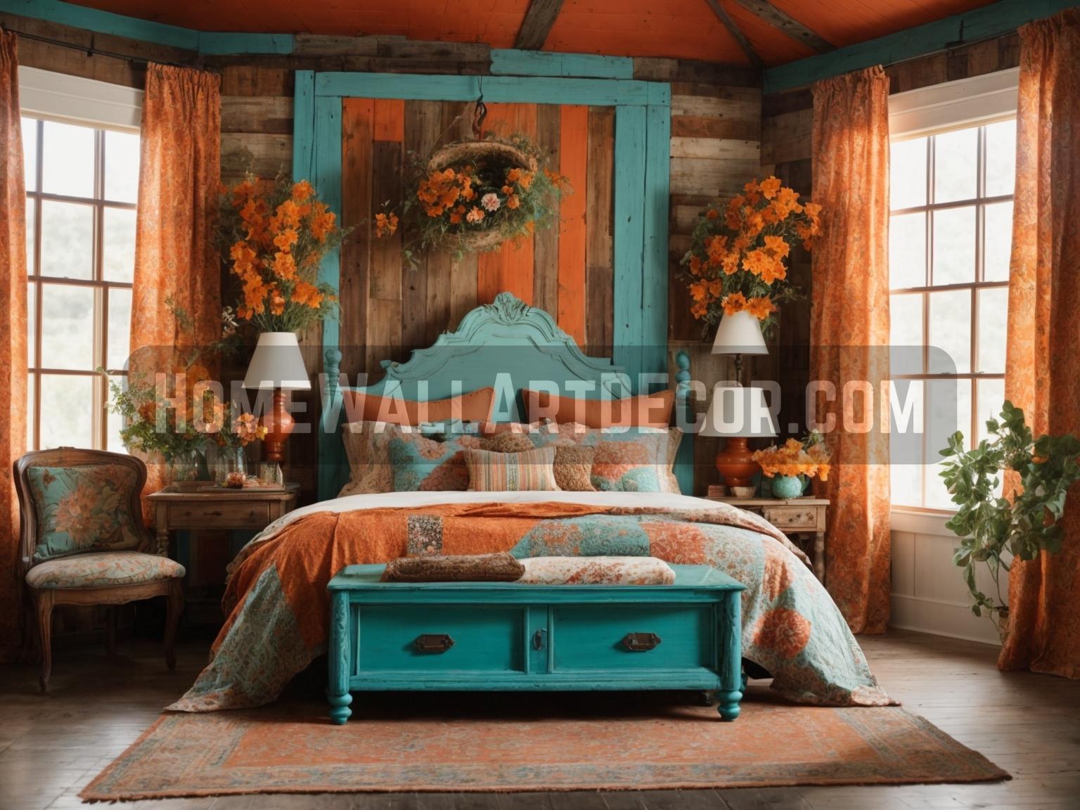 Nostalgic, and Eclectic Patchwork Wall Art - Home Wall Art Decor