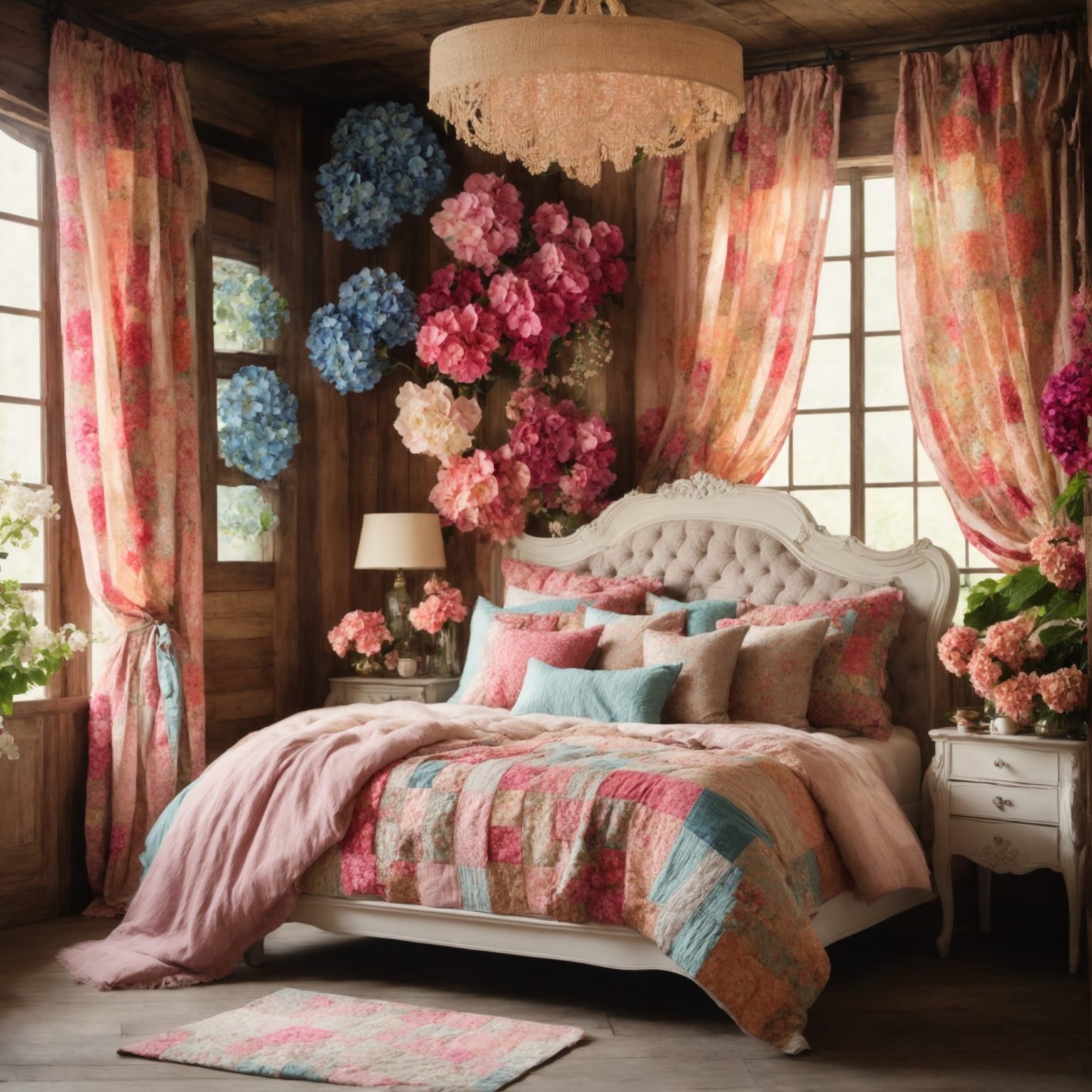 Nostalgic, and Eclectic Patchwork Wall Art - Home Wall Art Decor
