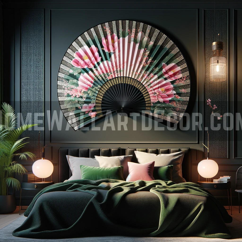 Colorful , Enchanting and Trendy Oriental Wall Fans - Home Wall Art Decor