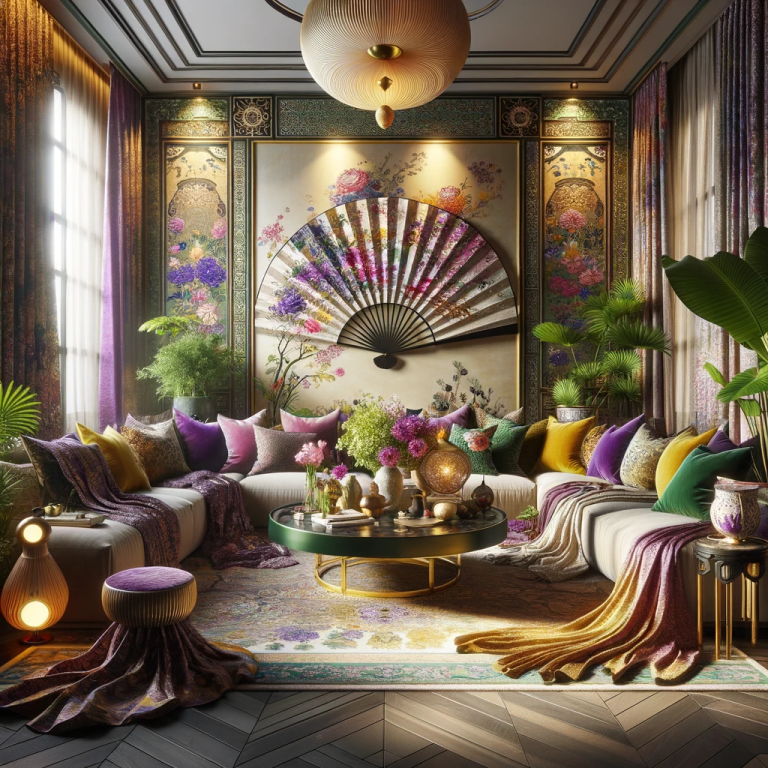 Colorful , Enchanting and Trendy Oriental Wall Fans - Home Wall Art Decor