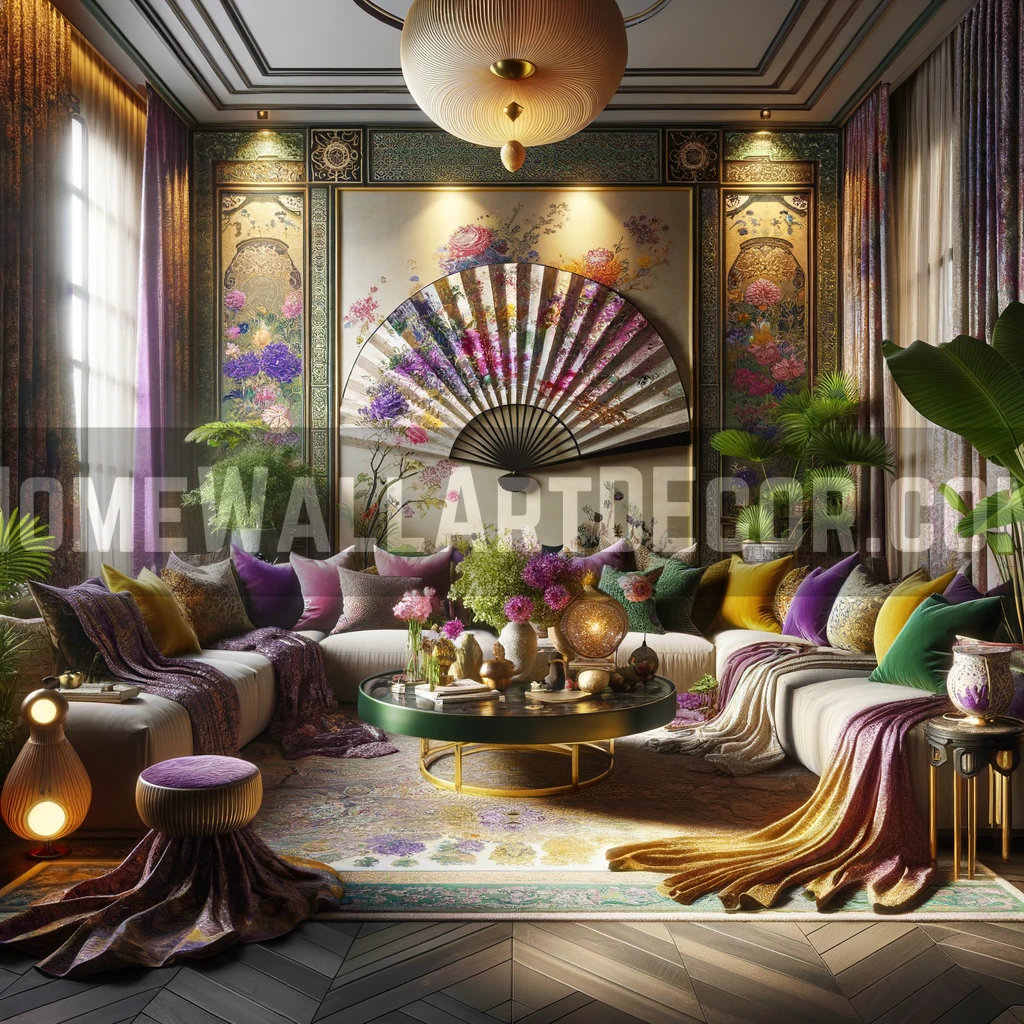 Colorful , Enchanting and Trendy Oriental Wall Fans – Home Wall Art Decor