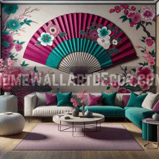Colorful , Enchanting and Trendy Oriental Wall Fans - Home Wall Art Decor