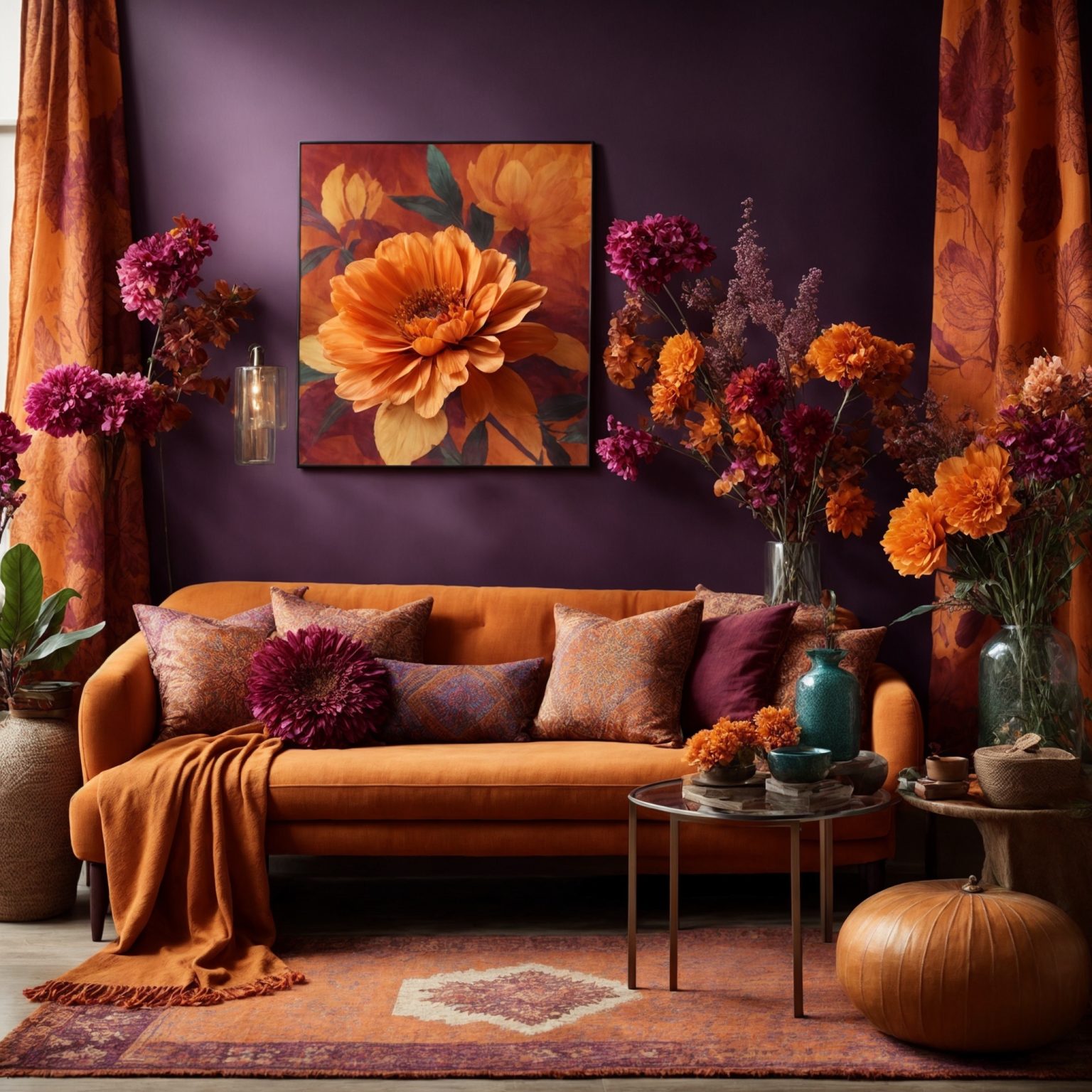 7 Warm Yet Alluring Burnt Orange Wall Decor and Interiors This Fall ...