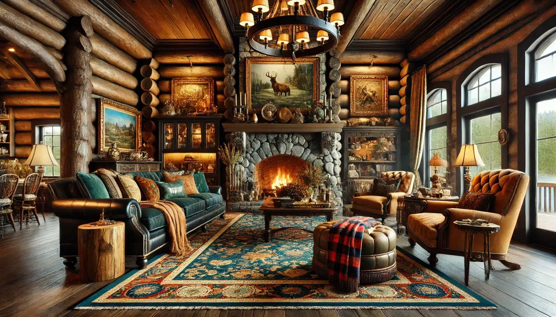 Cozy yet Rustic Log Cabin Wall Decorations - Home Wall Art Decor