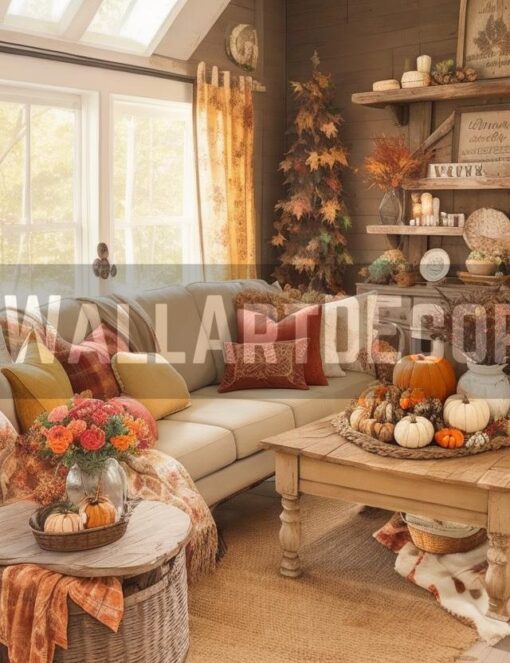 14 Charming Living Rooms that Exude Warmth: Fall Farmhouse Decorating ...
