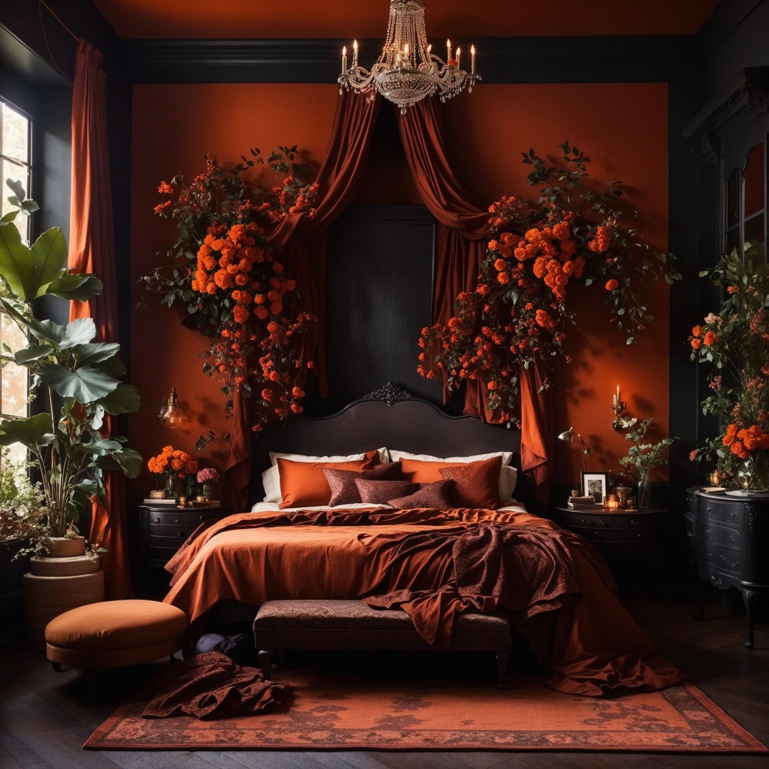 14 Dreamy Dark Moody Romantic Bedroom Decorating Ideas - Home Wall Art ...