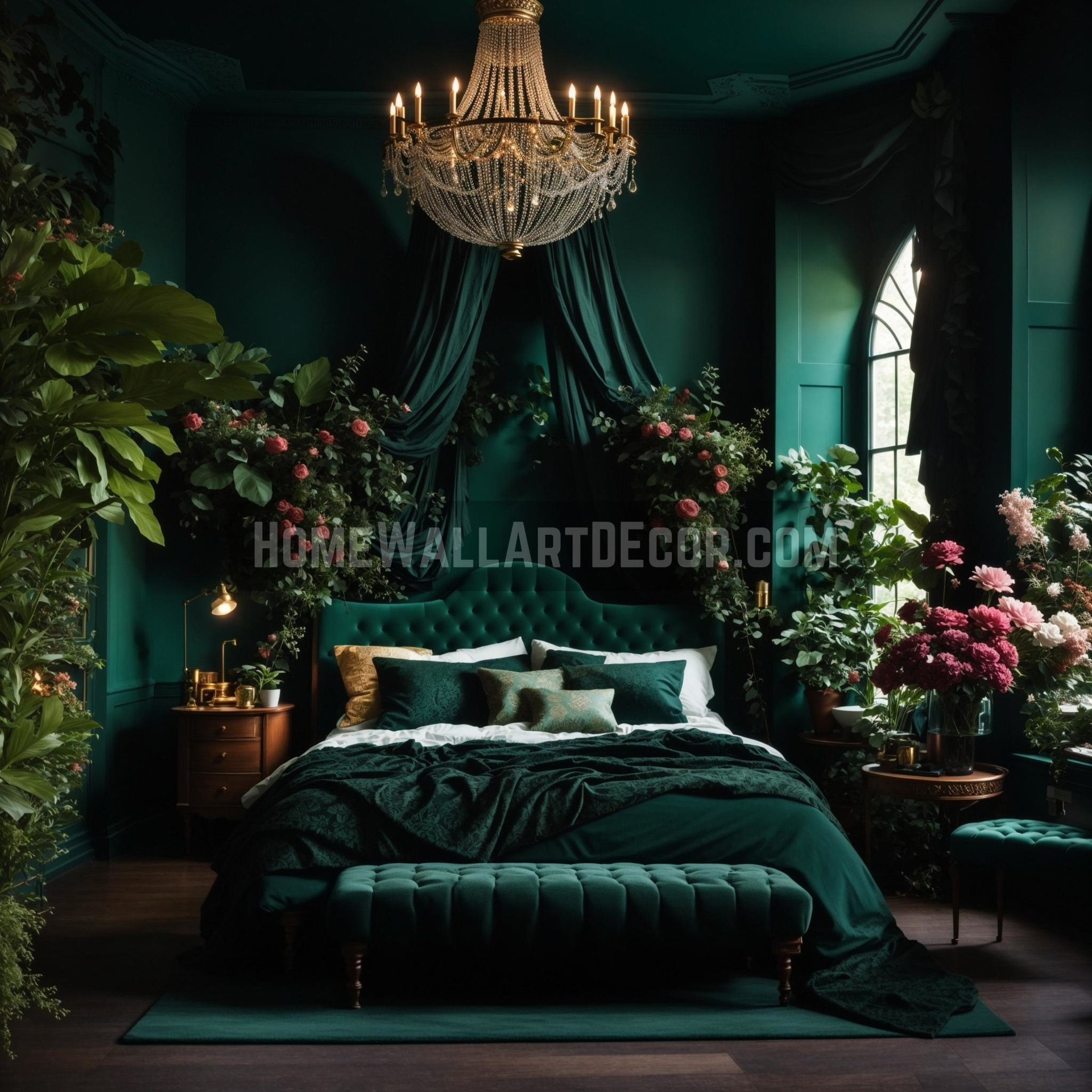 14 Dreamy Dark Moody Romantic Bedroom Decorating Ideas - Home Wall Art ...