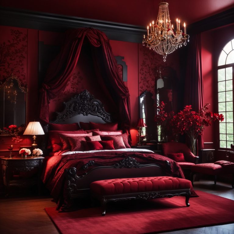 14 Dreamy Dark Moody Romantic Bedroom Decorating Ideas - Home Wall Art ...