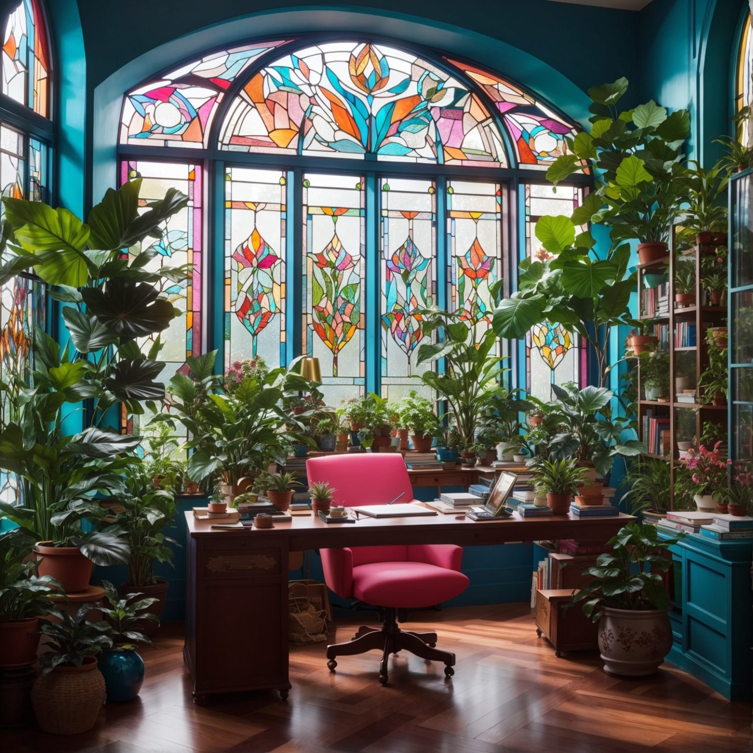 Dreamy Picturesque Stained Glass Interior Decorating Ideas | Home Wall ...