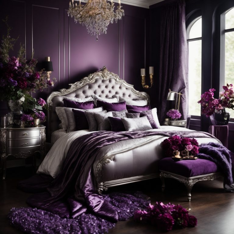 11 Hypnotic Purple Dark Moody Romantic Bedroom Decorating Ideas - Home ...