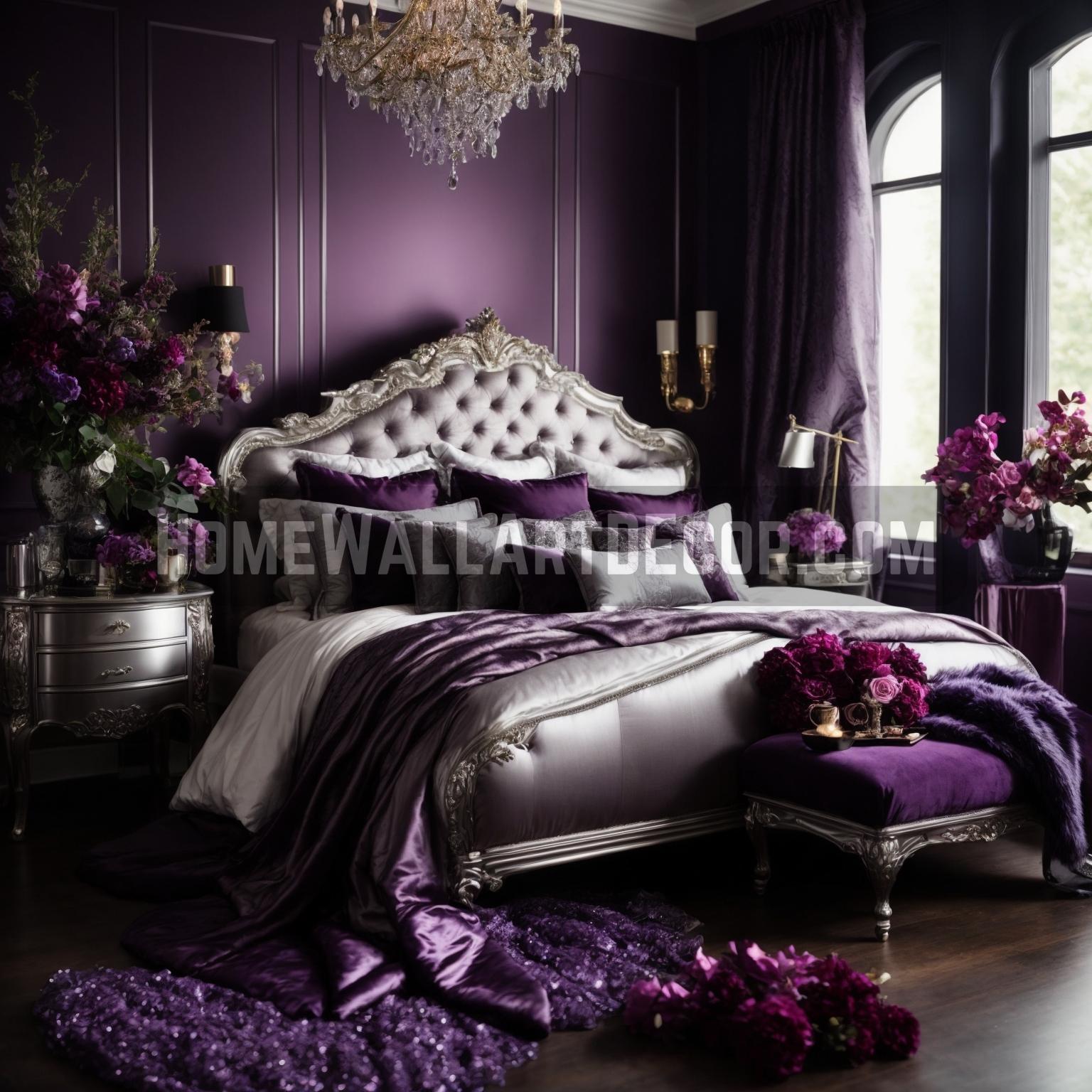 11 Hypnotic Purple Dark Moody Romantic Bedroom Decorating Ideas - Home ...
