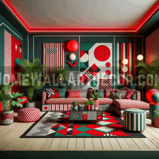 6 Energetic Memphis Style Interior Decorating Ideas: A Revival of Boldness and Playfulness ...