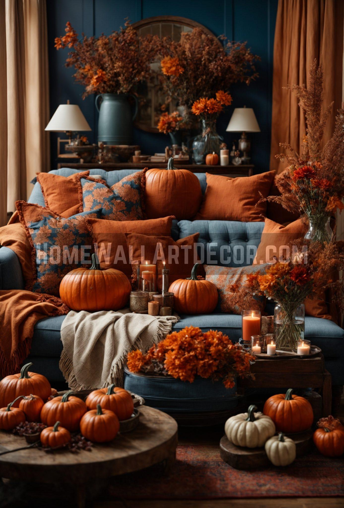 14 Charming Living Rooms that Exude Warmth: Fall Farmhouse Decorating ...