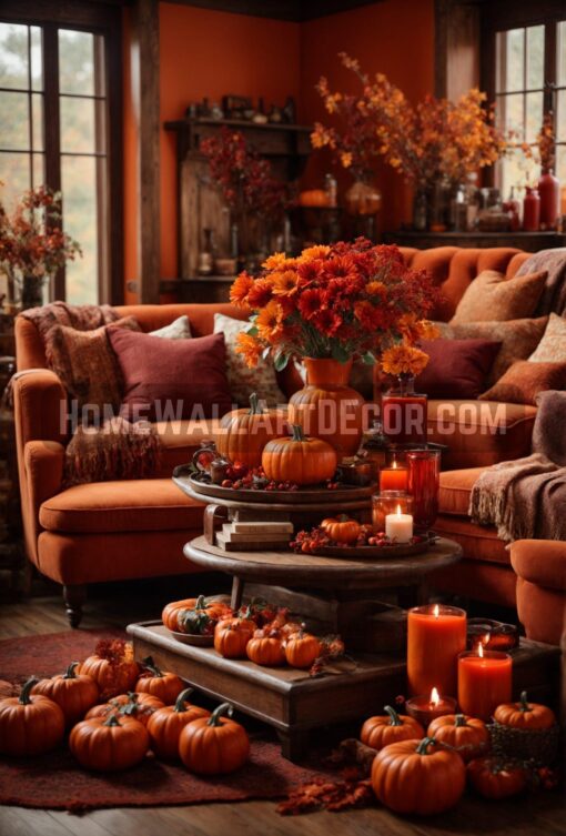 14 Charming Living Rooms that Exude Warmth: Fall Farmhouse Decorating ...