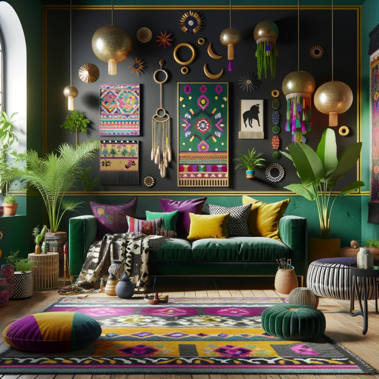 Dreamy Boho Maximalism Interior Decorating Ideas - Home Wall Art Decor