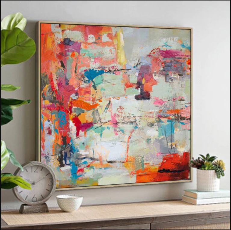 Wonderful World: Colorful Abstract Wall Art - Home Wall Art Decor