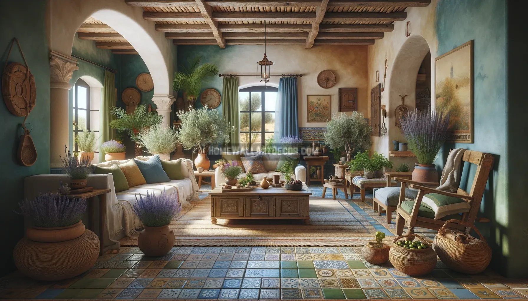 5 Dreamy yet Charming Mediterranean Country Farmhouse Interior Design ...