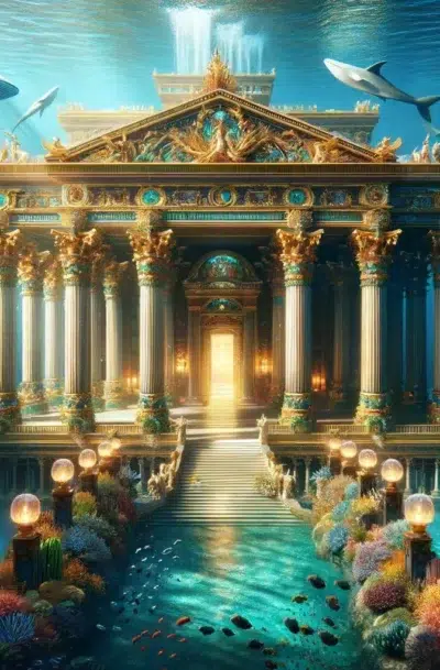 Enchanted Atlantis Mystical Temple Wall Art by Pamela Arsena - Home ...