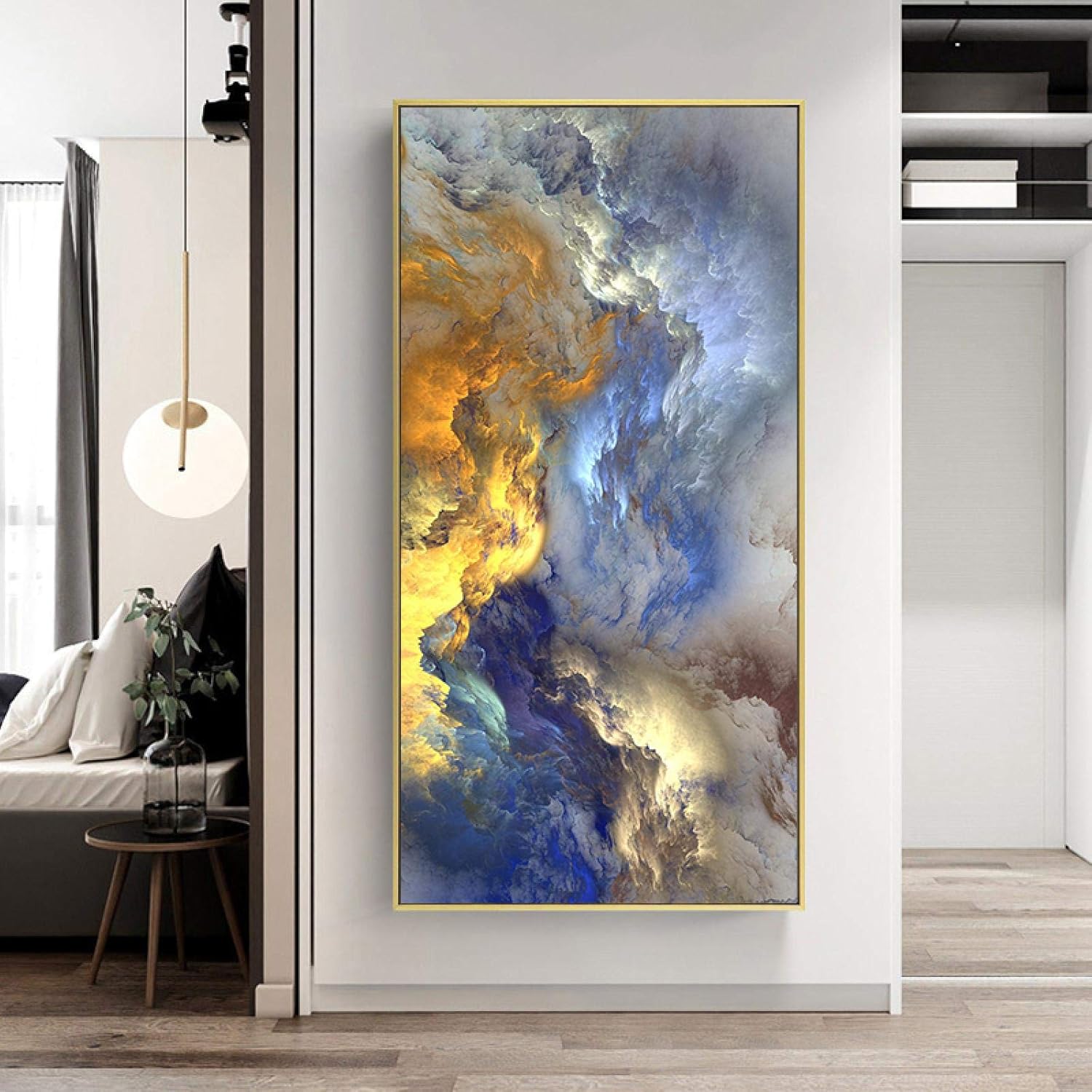 Hypnotic yet Colorful Abstract Clouds Wall Art - Home Wall Art Decor