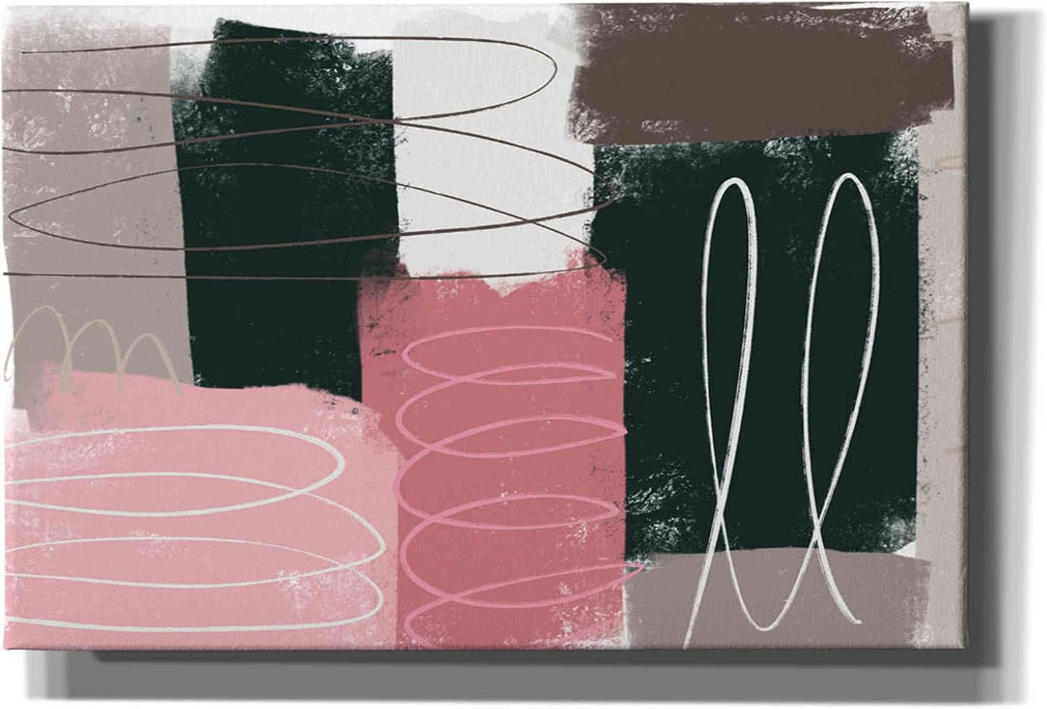 Sassy Sundae' Charming Abstract Pink Feminine Wall Art by Delores ...