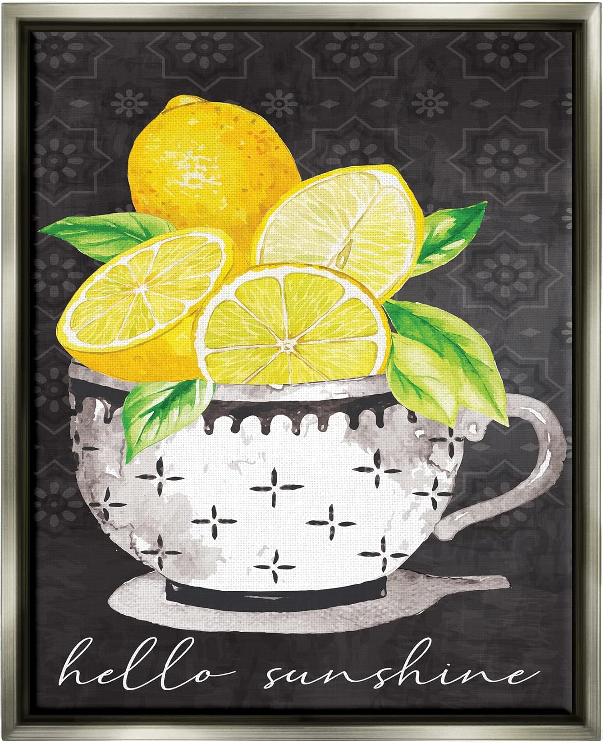 Hello Sunshine Lemons in Teacup - Tranquil Lemon Wall Art - Home Wall ...