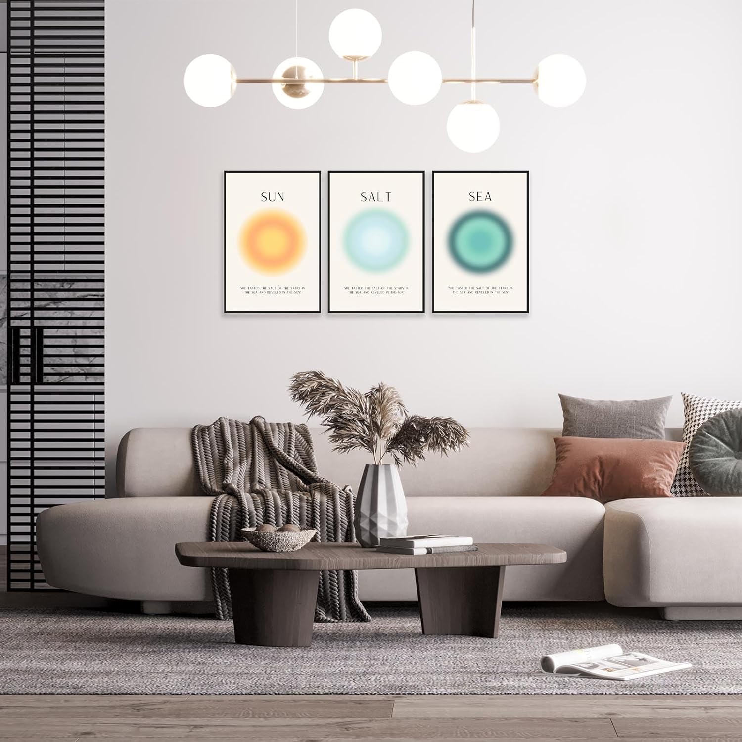 Dreamy Coastal Wall Decor: Sun Salt and Sea Aura Beach Wall Art - Home ...