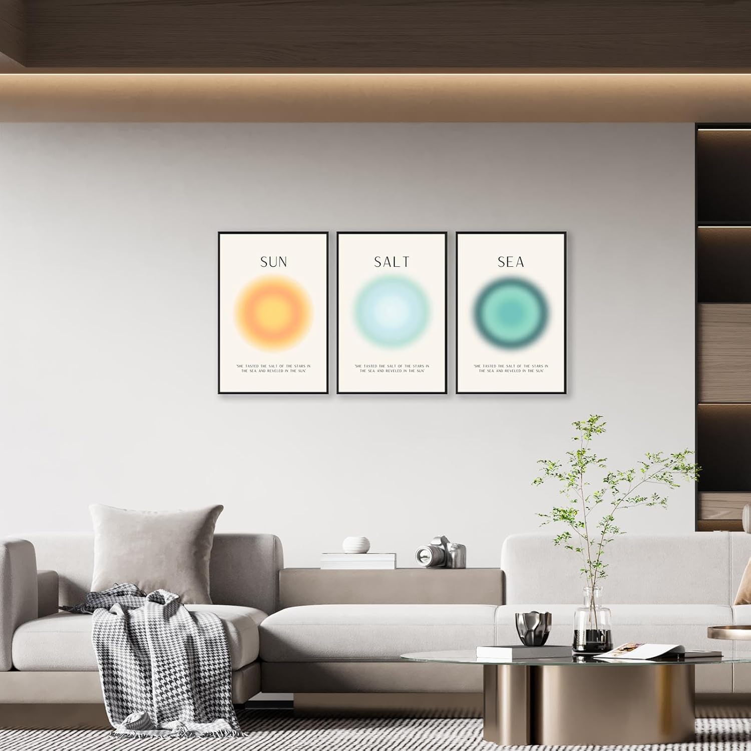 Dreamy Coastal Wall Decor: Sun Salt and Sea Aura Beach Wall Art - Home ...