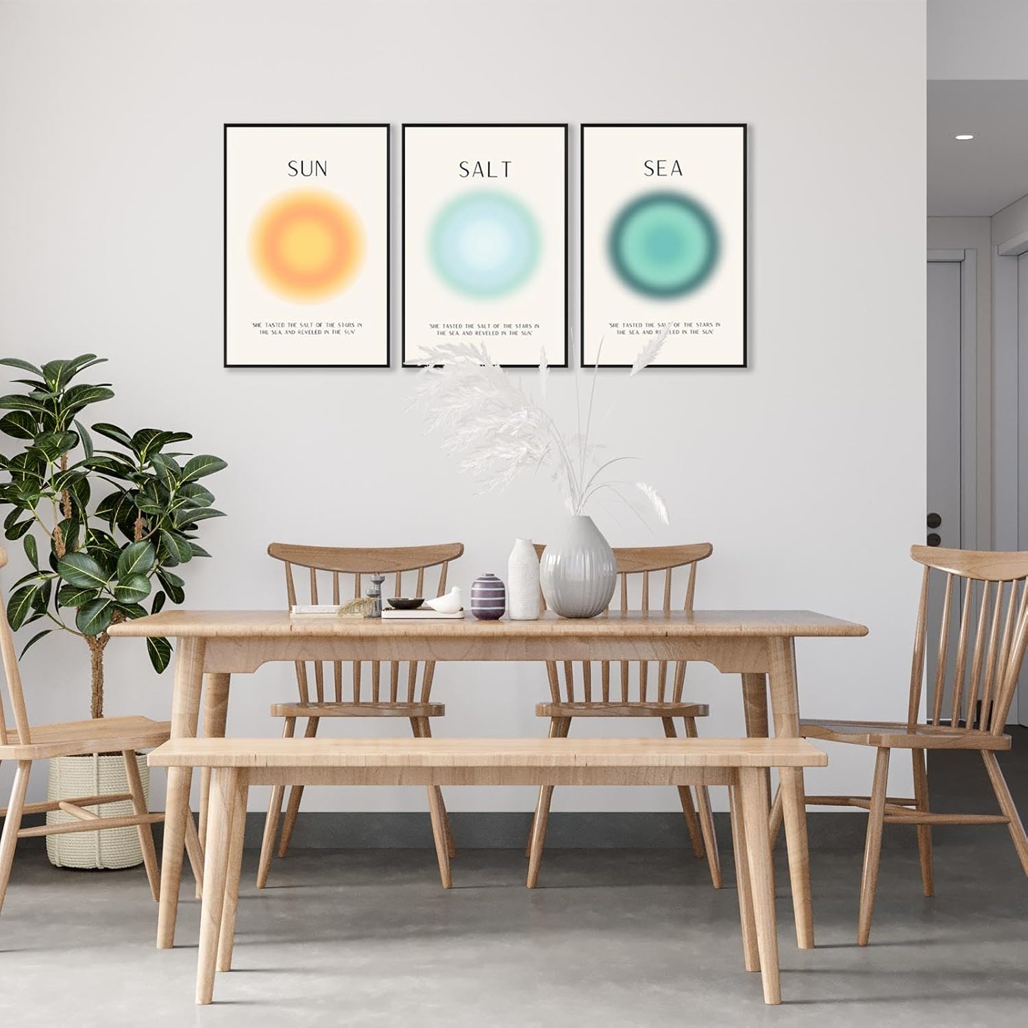 Dreamy Coastal Wall Decor: Sun Salt and Sea Aura Beach Wall Art - Home ...