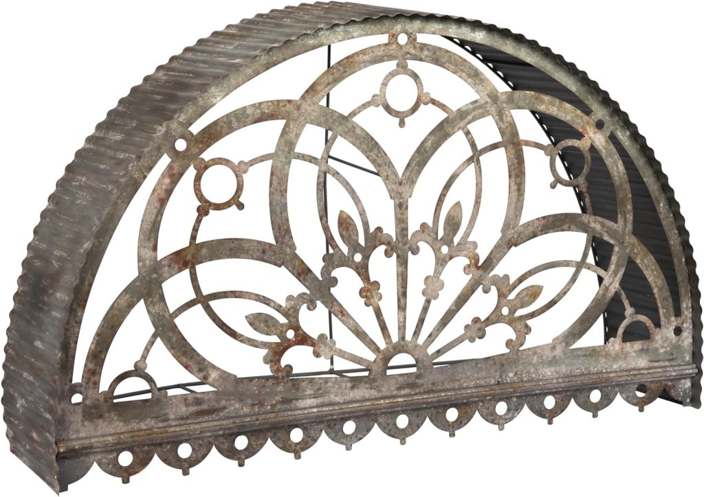 Large Decorative Metal Cutout Wall Decor: Rustic Elegant Metal Wall Art ...