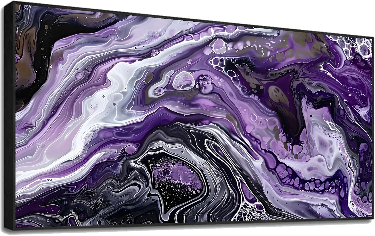 Purple Wall Art by VTHTA - Mesmerizing Abstract Purple Wall Decor ...