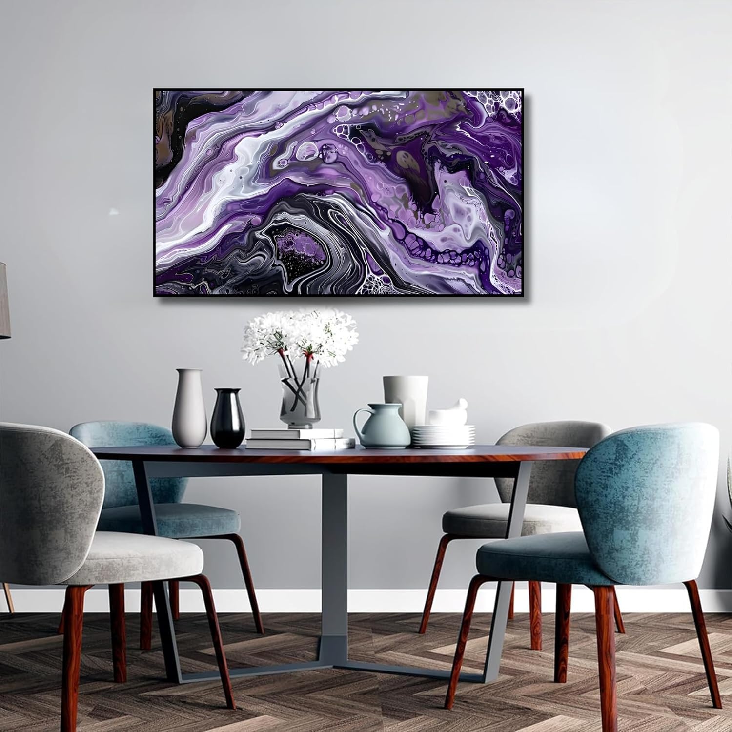 Purple Wall Art by VTHTA - Mesmerizing Abstract Purple Wall Decor ...