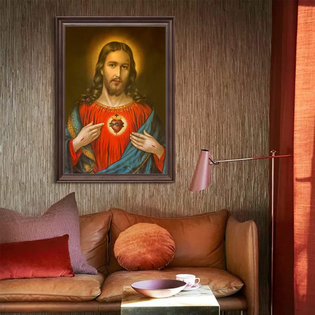 Sacred Heart Of Jesus Christ Wall Art: Famous Painting Wall Decor ...