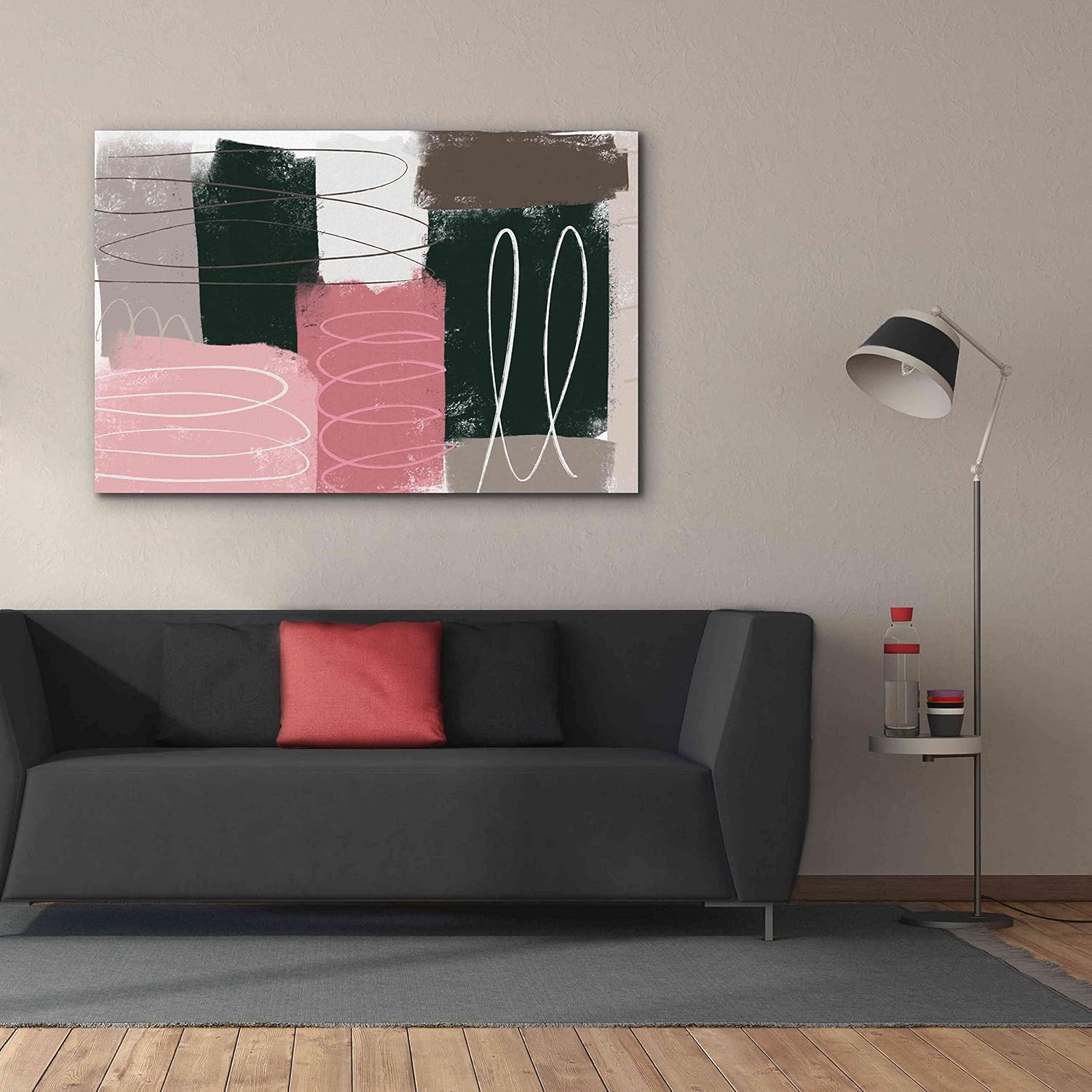 Sassy Sundae' Charming Abstract Pink Feminine Wall Art by Delores ...