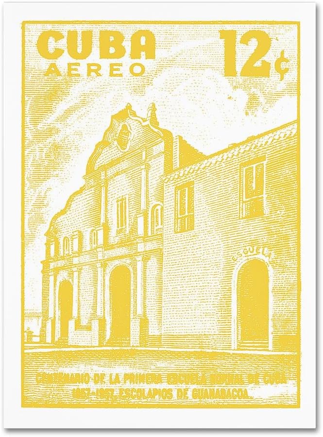 Bright Cuba Postage Stamp Wall Art VI by Wild Apple Portfolio – Home ...