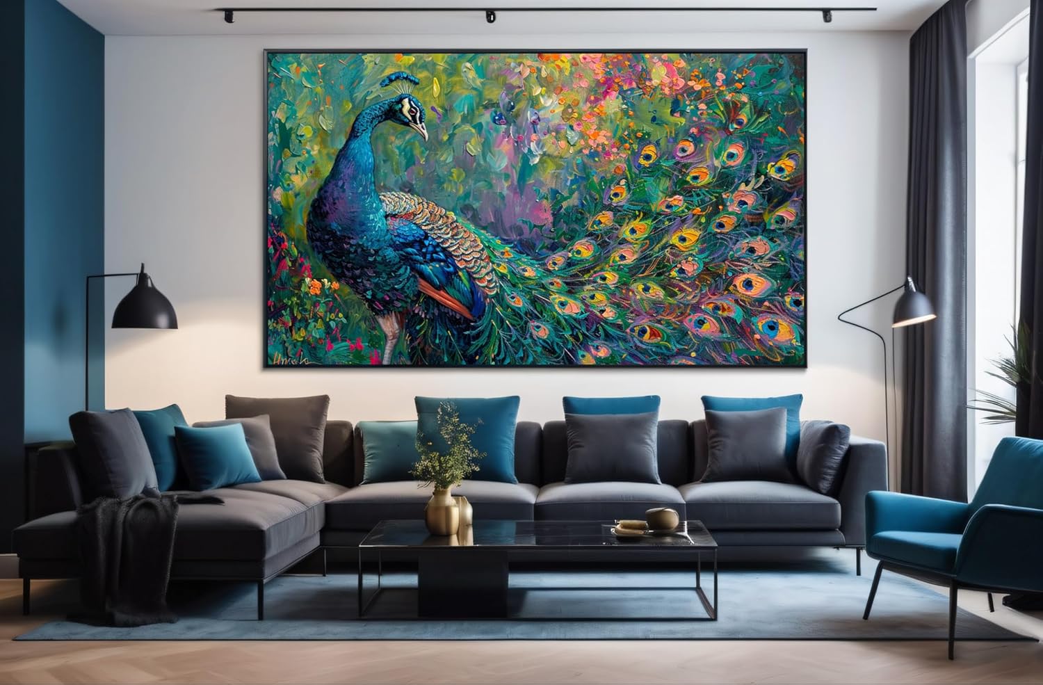 Delightful Peacock Wall Decor: Dreamy Peacock Wall Art – Home Wall Art ...