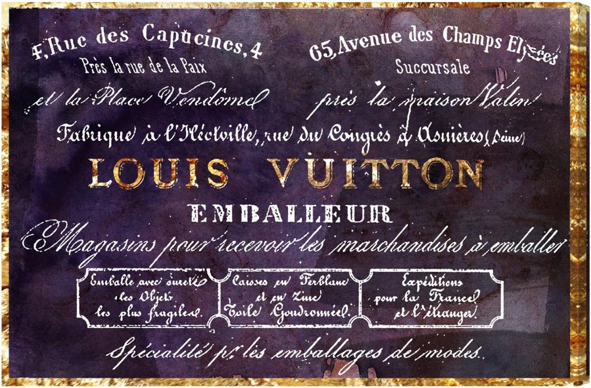 Emballeur Violet Glam Fashion Wall Art - Home Wall Art Decor