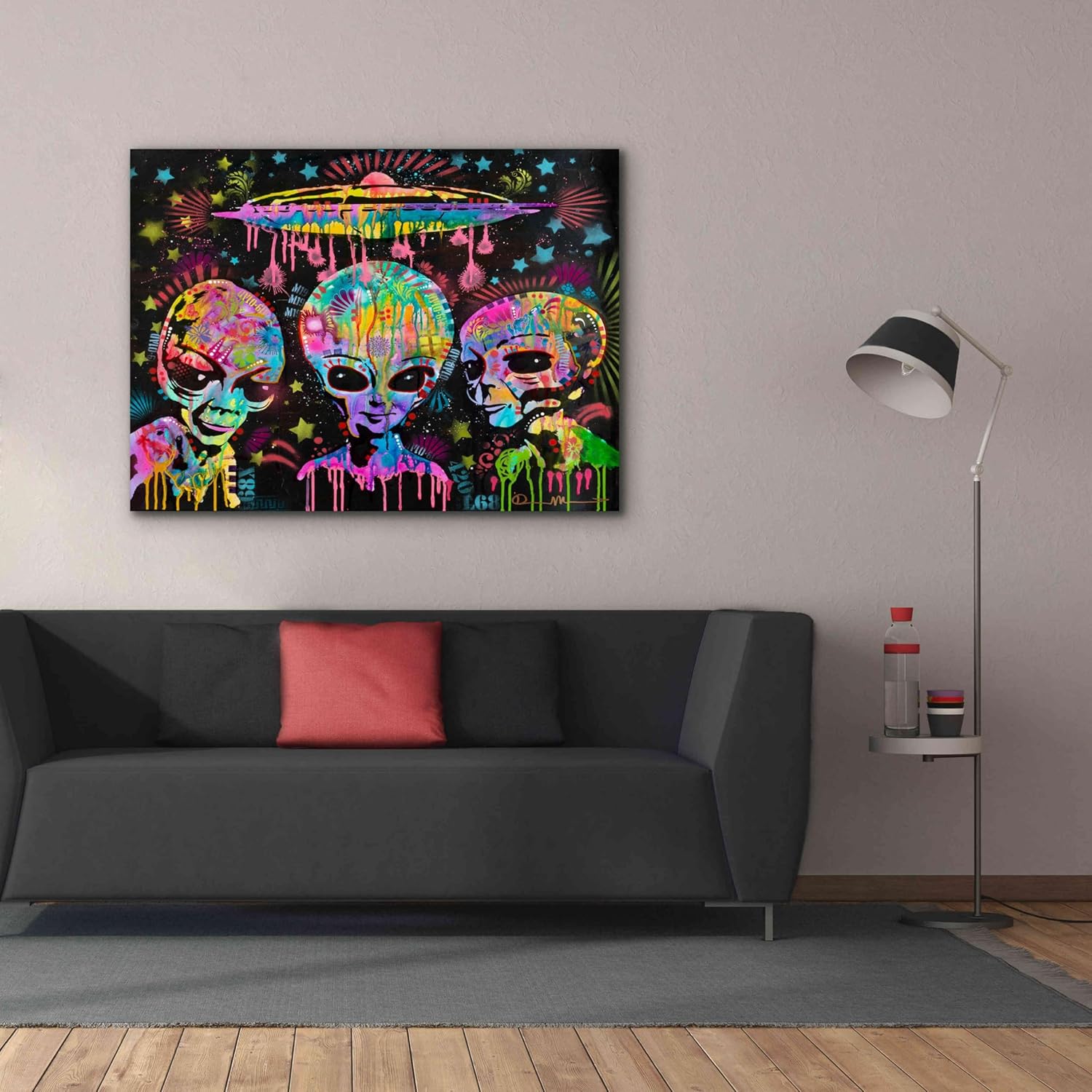 Bold Psychedelic Alien Wall Art by Dean Russo - Home Wall Art Decor
