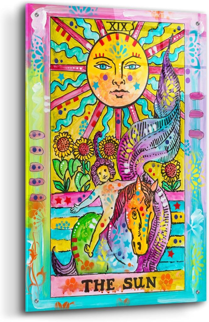 Beautiful yet Energetic The Sun Tarot Wall Art by Dean Russo - Home ...