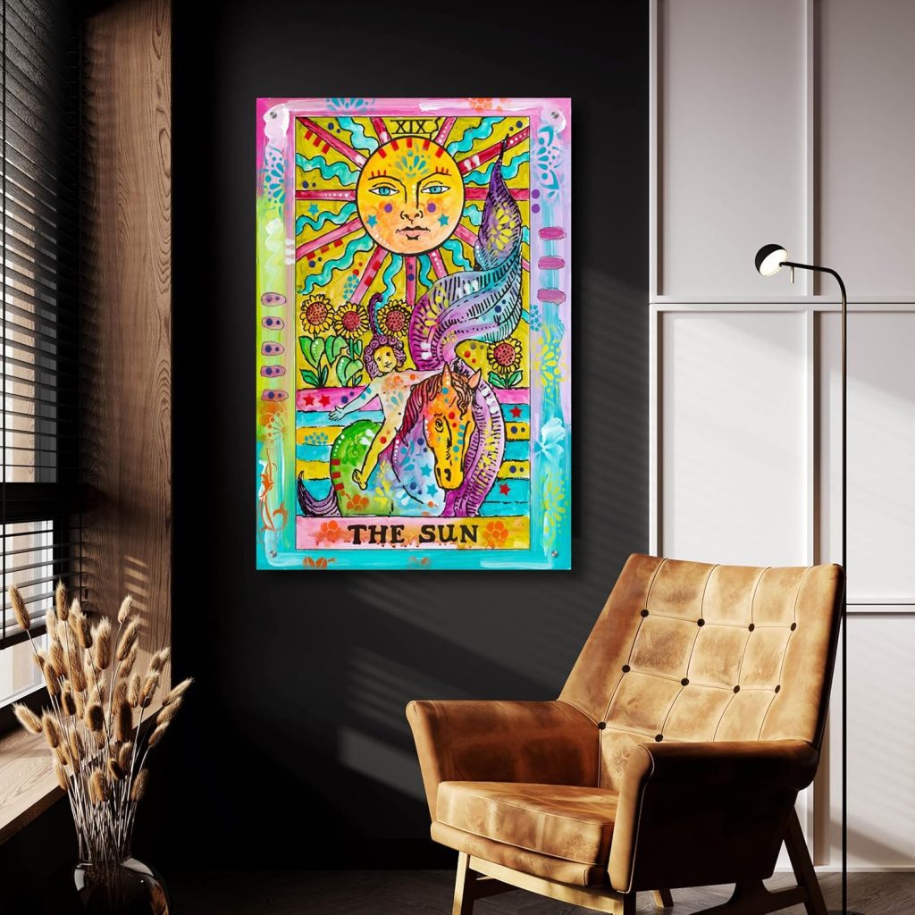 Beautiful yet Energetic The Sun Tarot Wall Art by Dean Russo - Home ...