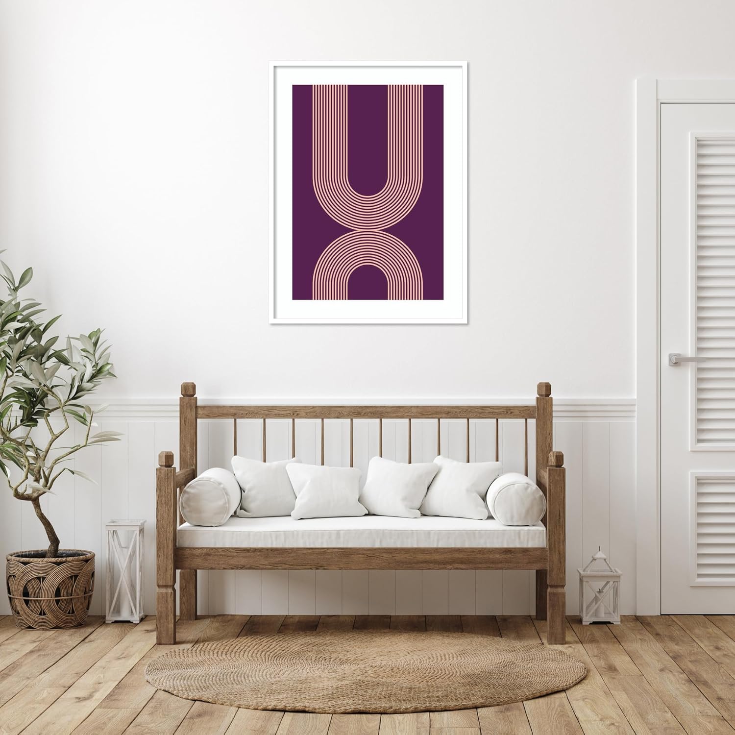 Exquisite Pink Purple Mid Century Wall Art by Incado - Home Wall Art Decor