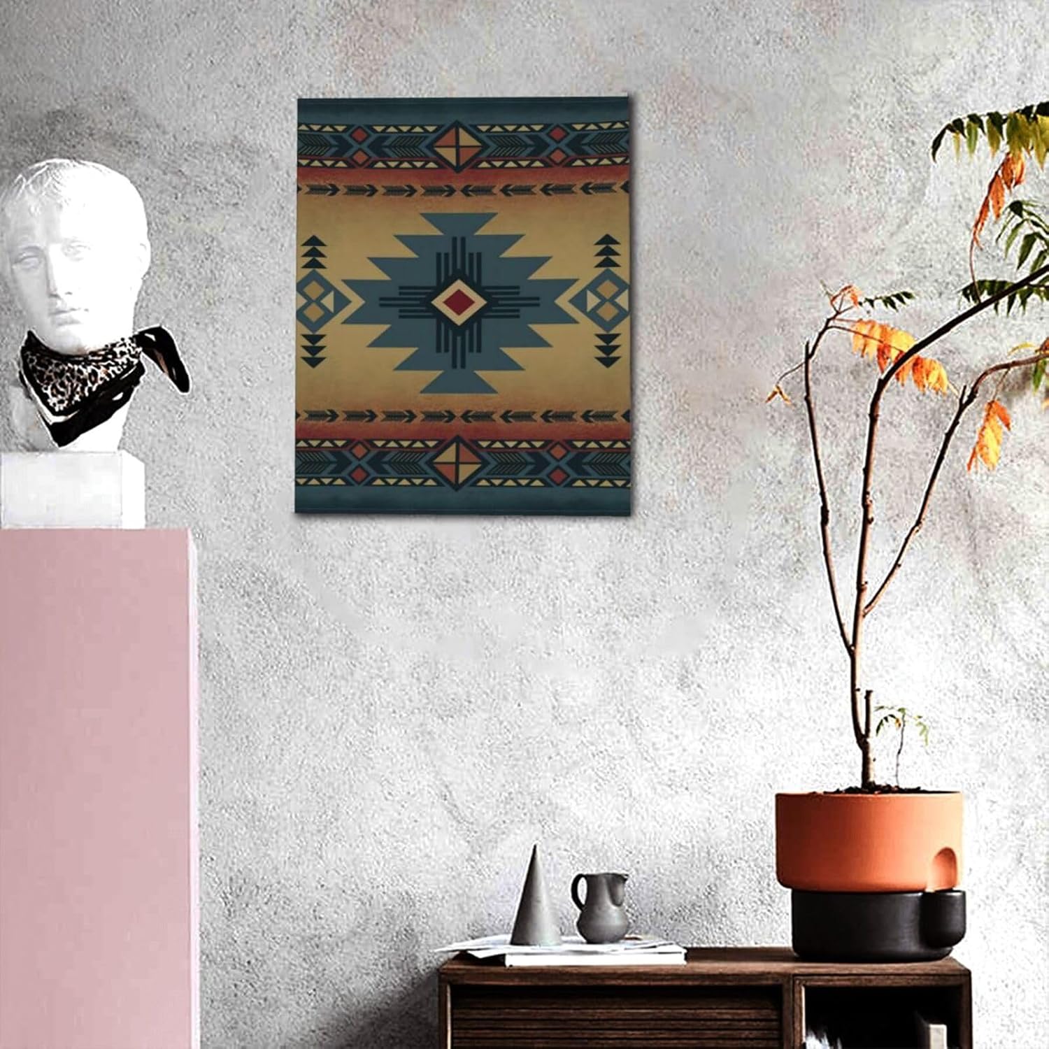Hypnotic Native Southwest American Aztec Navajo Tribal Wall Art – Home ...