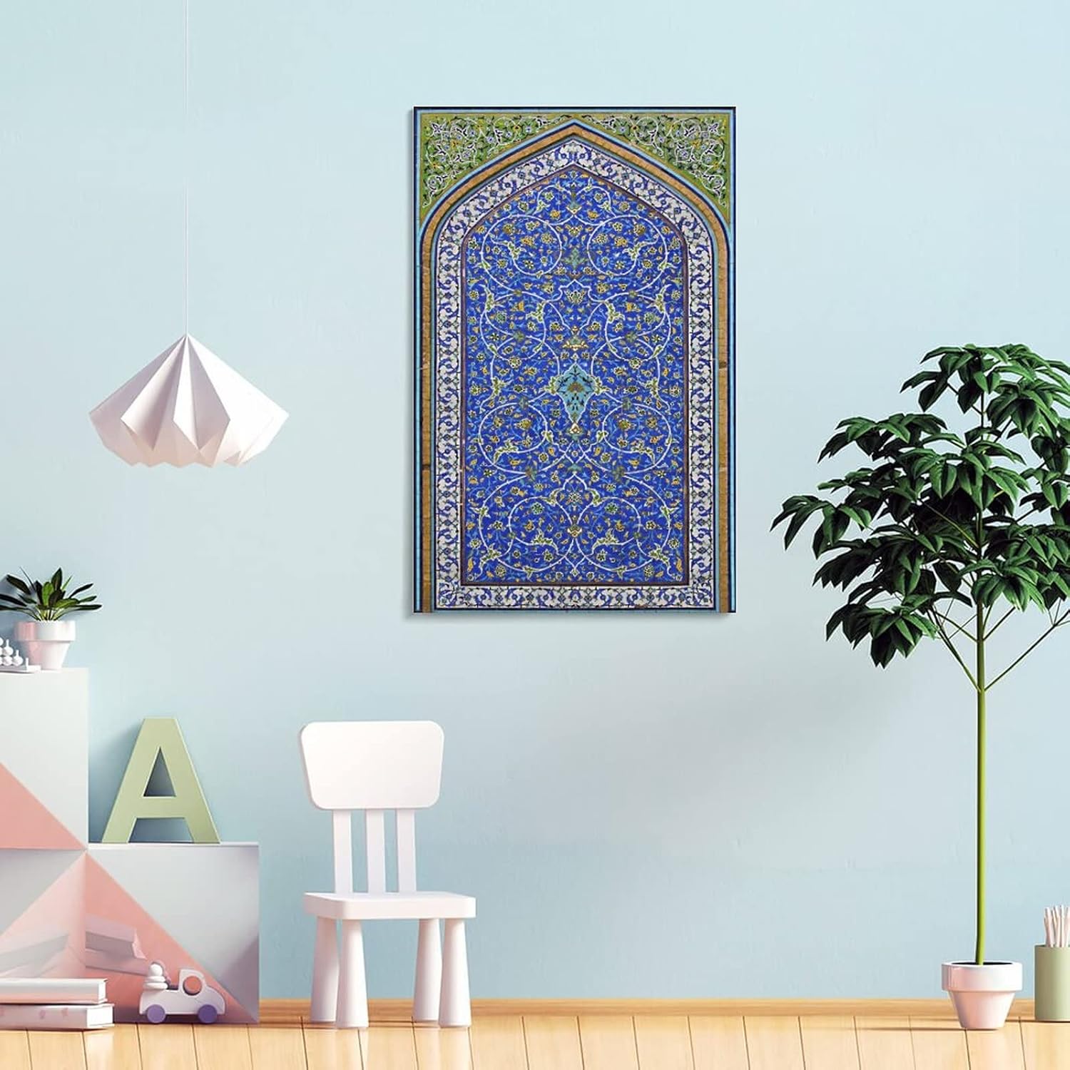 Ottoman Floral Wall Art - Esoteric Turkish Tree of Life - Home Wall Art ...