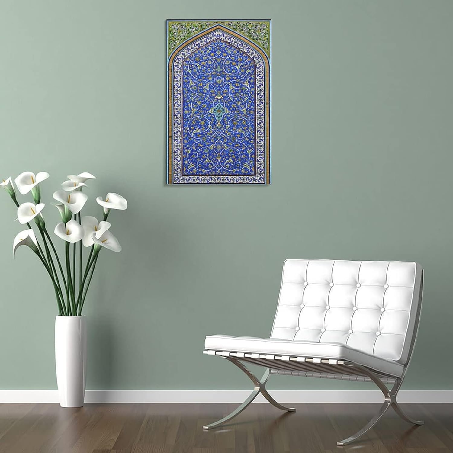 Ottoman Floral Wall Art - Esoteric Turkish Tree of Life - Home Wall Art ...