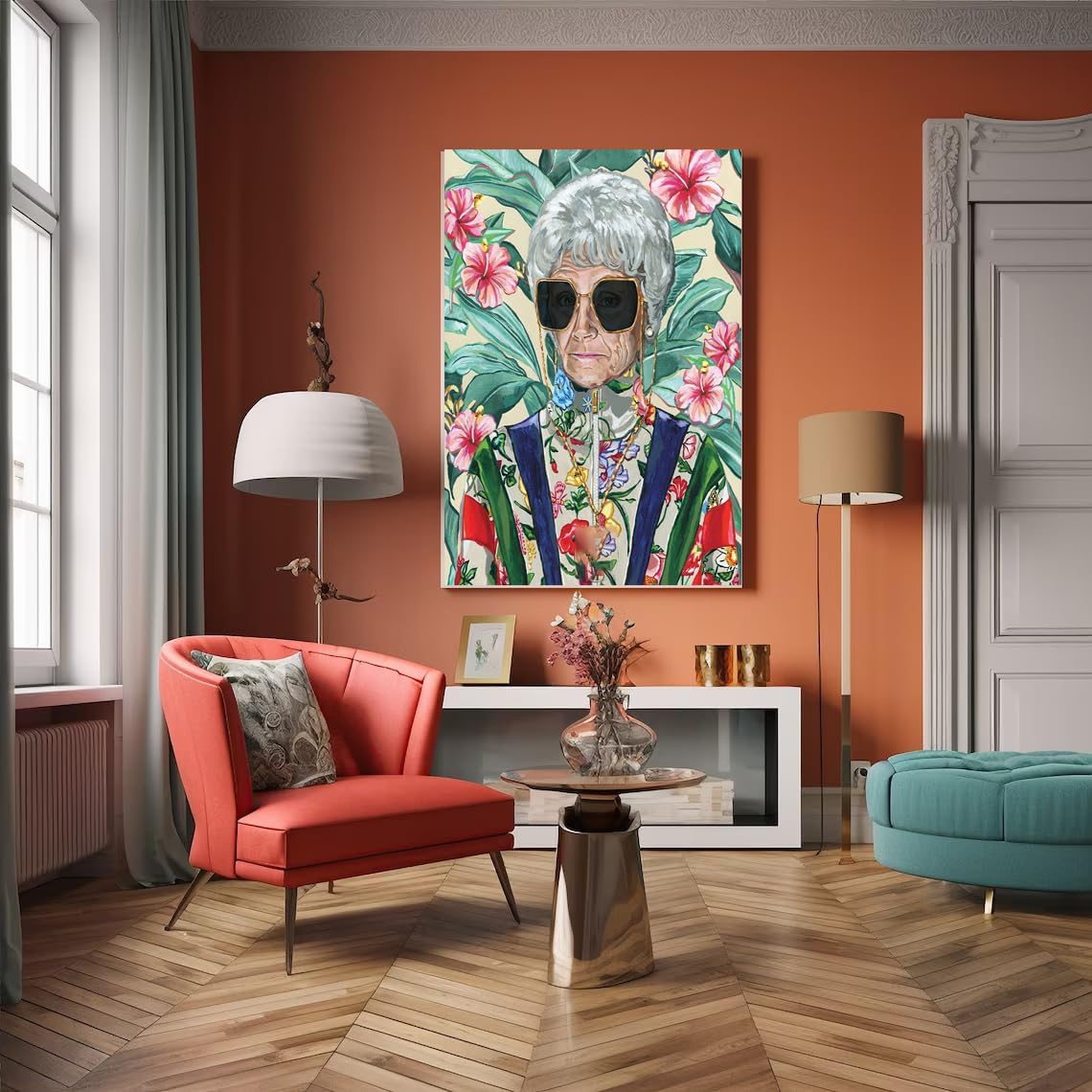 80s Luxury Fashion Golden Girls Wall Art: Sophia Petrillo - Home Wall ...